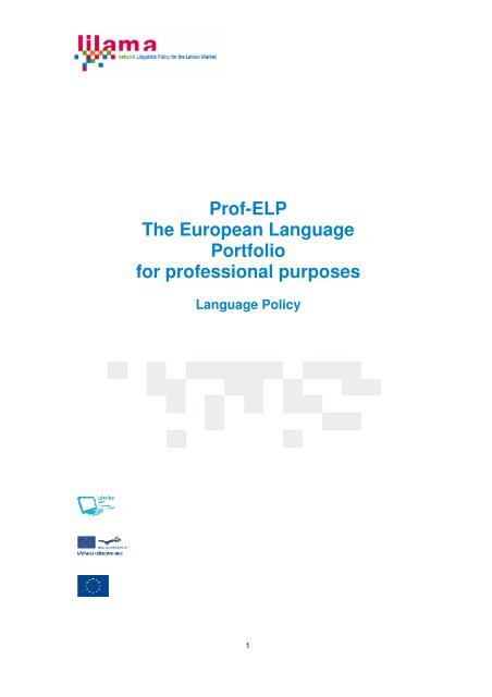 Prof-ELP The European Language Portfolio for ... - Lilama Network