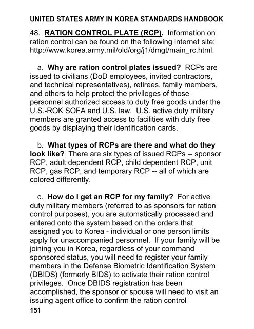 UNITED STATES ARMY IN KOR