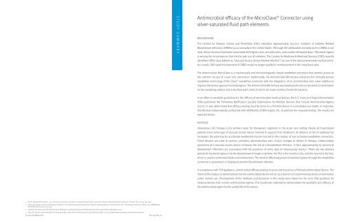 Antimicrobial efficacy of the MicroClave ... - ICU Medical, Inc.