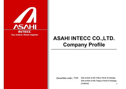 ASAHI INTECC CO.,LTD. Company Profile
