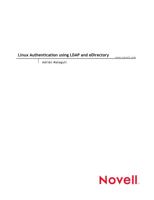 Linux Authentication using LDAP and edirectory