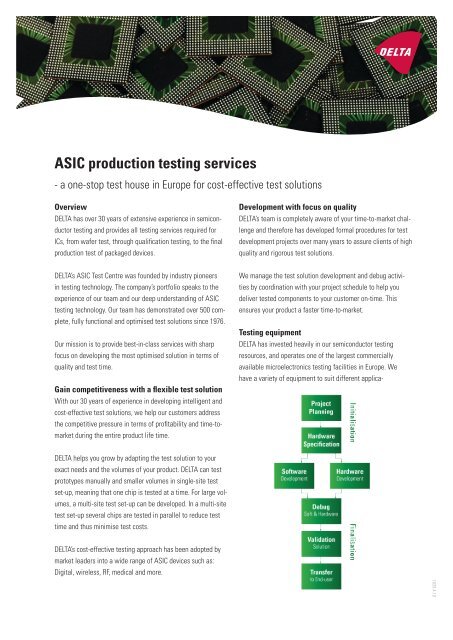 ASIC production testing services - Delta