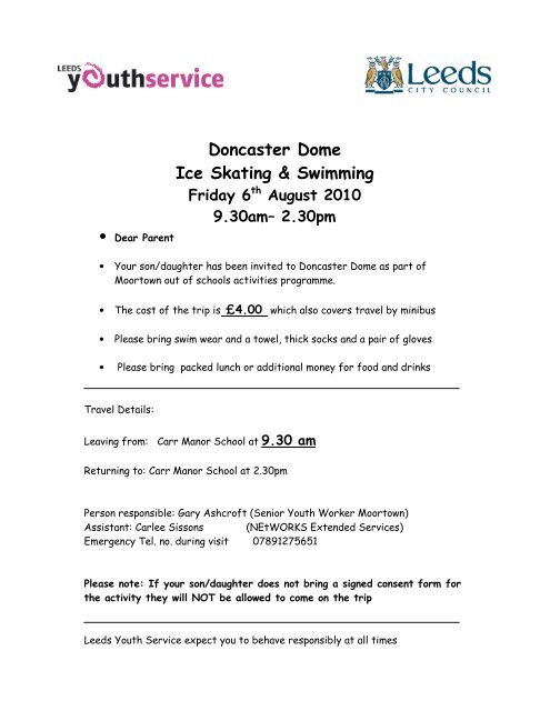 Doncaster Dome Ice Skating & Swimming - Breeze