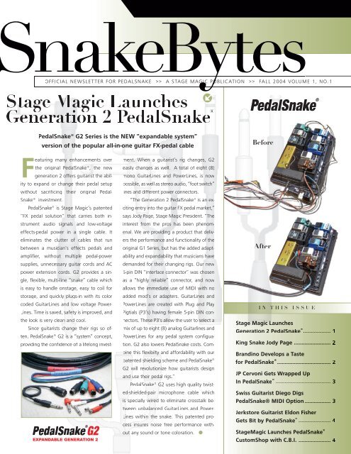 Stage Magic Launches F - PedalSnake.com