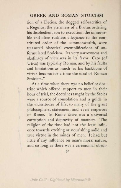 GREEK AND ROMAN STOICISM