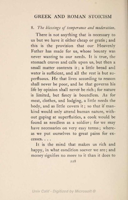 GREEK AND ROMAN STOICISM