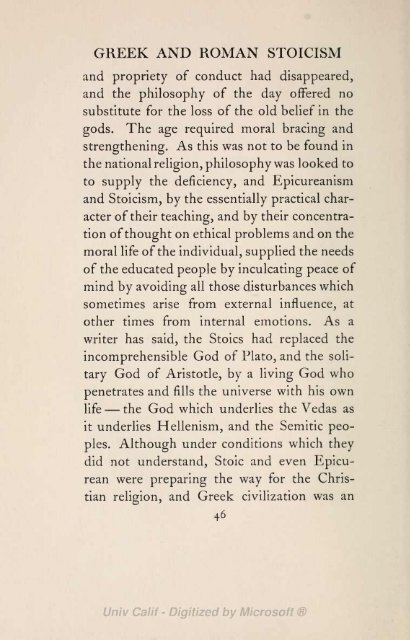 GREEK AND ROMAN STOICISM