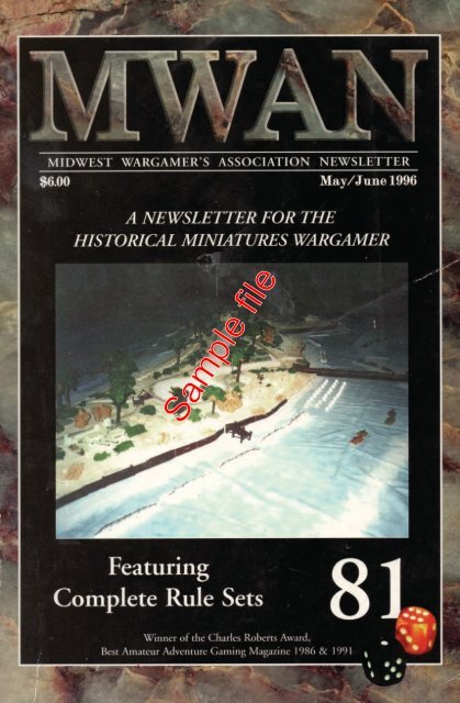 Sample file - WarGameVault