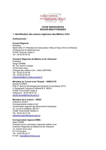 Invitation presse - Chambre de métiers et de l`artisanat de région