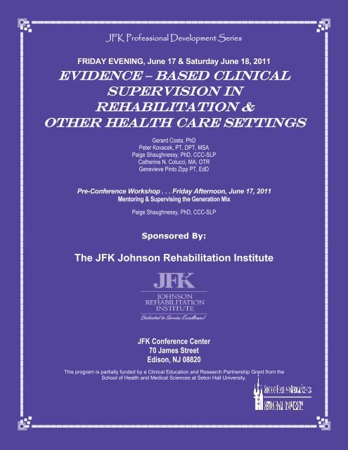 Dedicated To Service Excellence! - JFK Medical Center