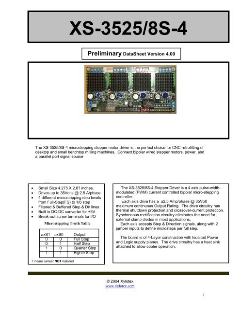 XS-3525/8S-4 - Xylotex