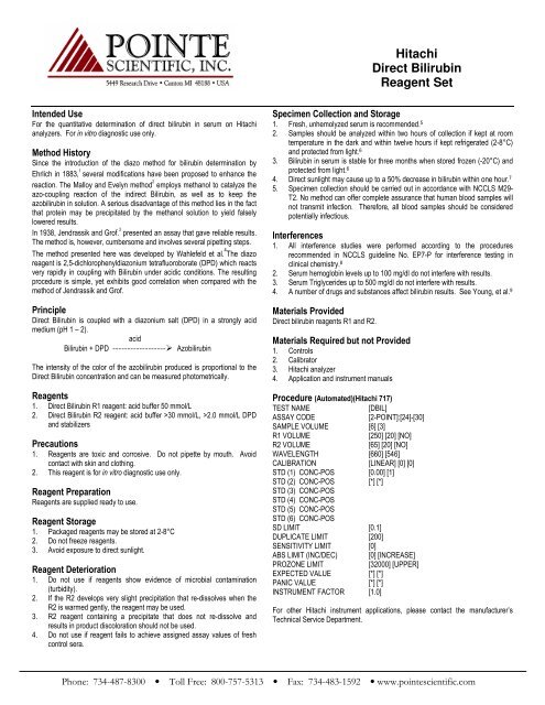 HB936-1250 - Pointe Scientific, Inc.