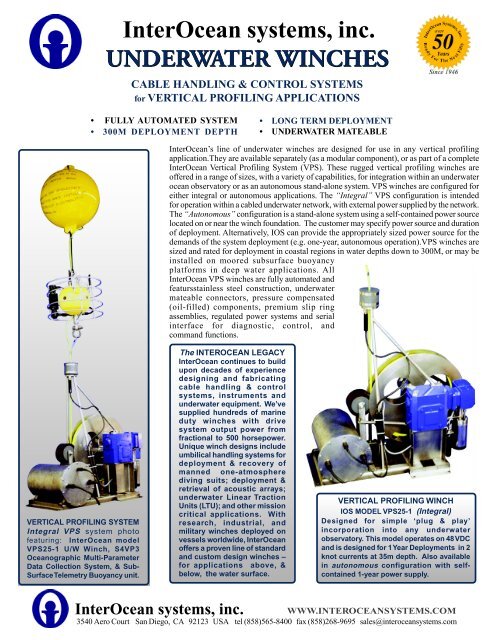 InterOcean Underwater Winch Brochure (1MB PDF)
