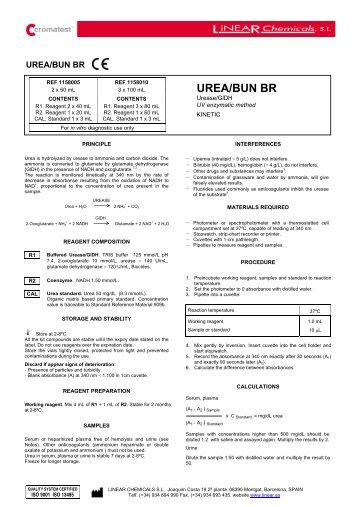 Urea Nitrogen (BUN) Reagent Set - Pointe Scientific, Inc.
