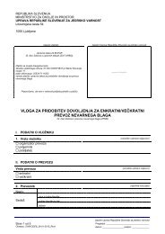 Vloga za pridobitev kartice podjetja/voznika - OZS