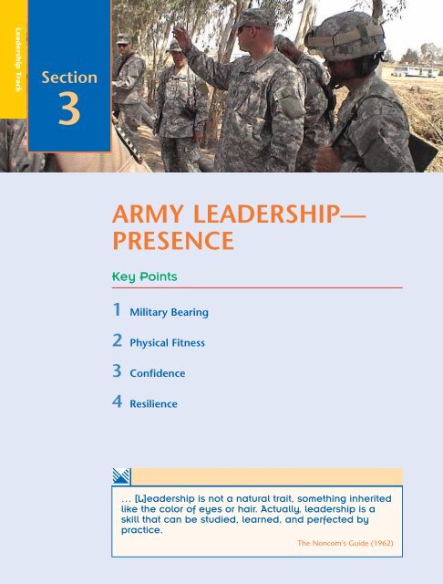 Army Leadership Presence.pdf - UNC Charlotte Army ROTC