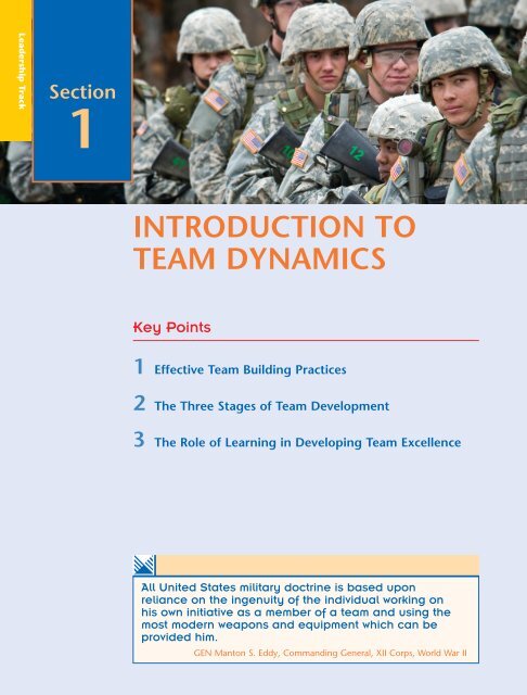 Introduction to Team Dynamics.pdf - UNC Charlotte Army ROTC