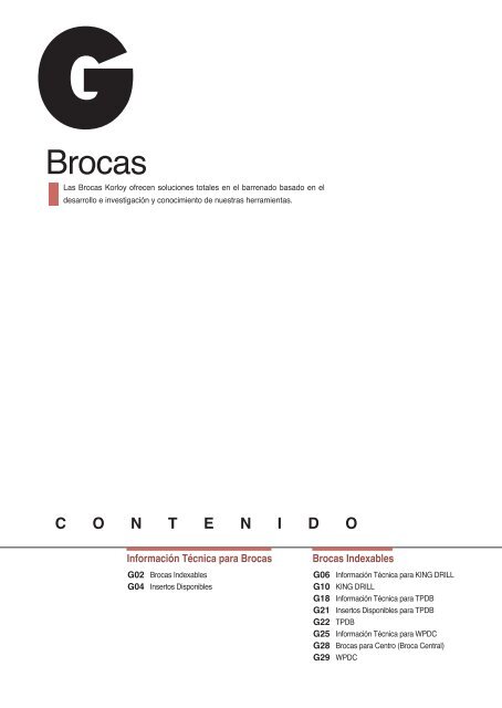 Brocas Indexables - korloy