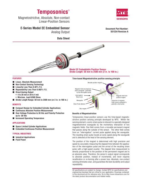 E-Series EE - MTS Sensors