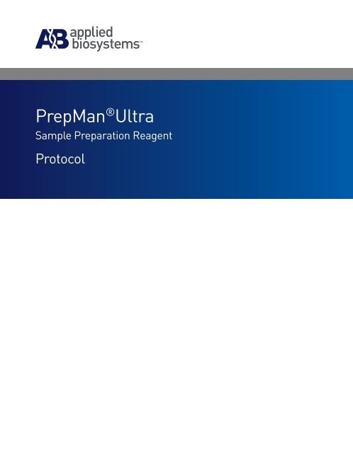 PrepMan® Ultra Sample Preparation Reagent - Life Technologies