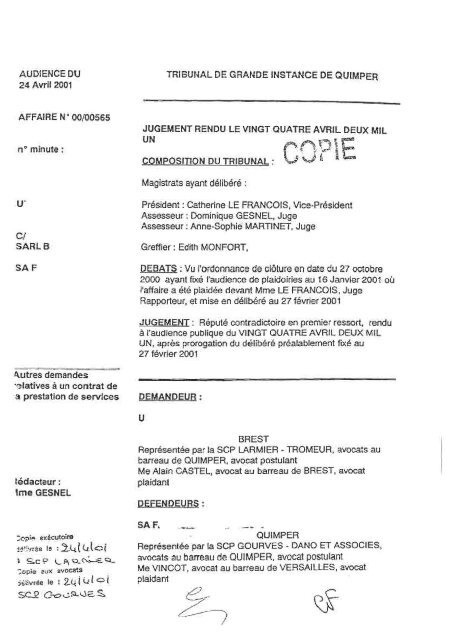 rediger une plaidoirie exemple