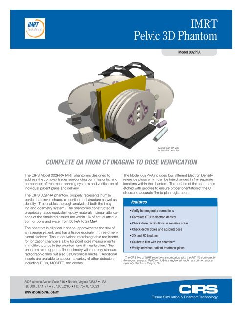 IMRT Pelvic 3D Phantom - CIRS