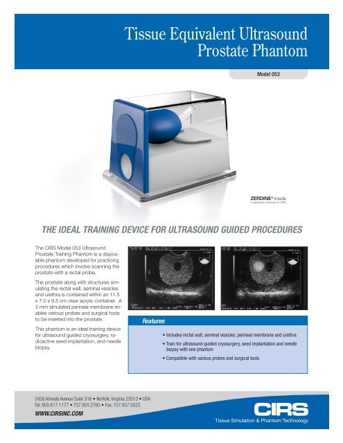 Model 053 Data Sheet - CIRS