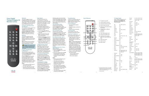 Support for the Digital Adapter Remote without the - WOW!