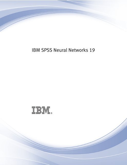 IBM SPSS Neural Networks 19