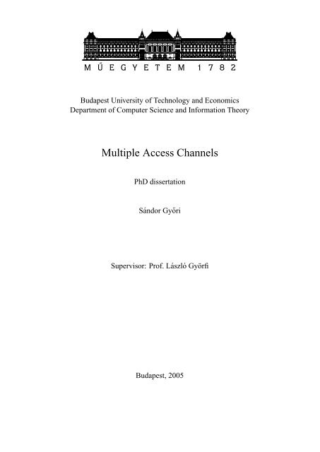 Multiple Access Channels