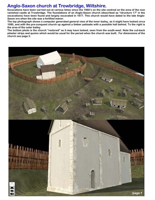 Anglo-Saxon church at Trowbridge, Wiltshire. - Anglo-Saxon churches