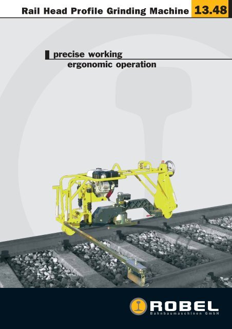 Rail Head Profile Grinding Machine 13.48