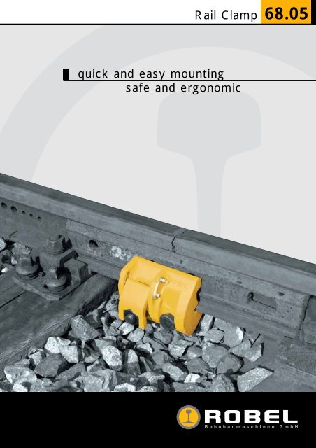 quick and easy mounting safe and ergonomic Rail Clamp 68.05