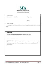 Job Description Questionnaire for Management Positions