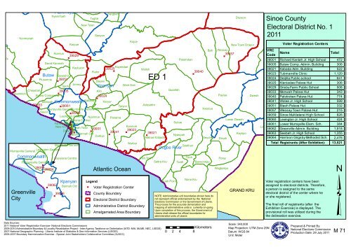 Electoral District No. 1 2011 Sinoe County - National Elections ...