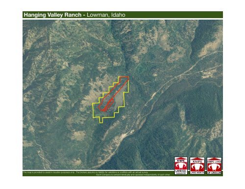Hanging Valley Ranch maps edit - Knipe Land Company