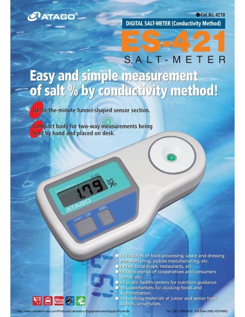 Easy and simple measurement of salt % by conductivity method ...