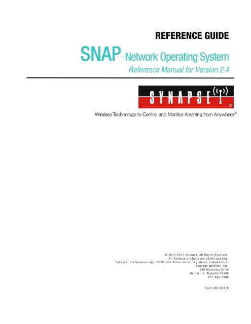 SNAP Reference Manual
