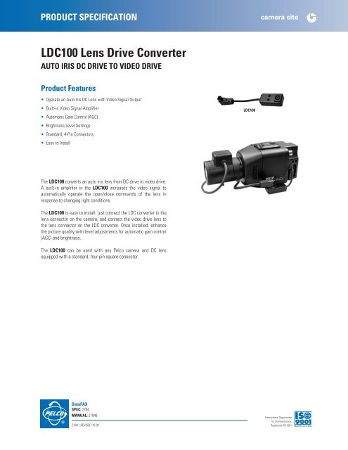 LDC100 Lens Drive Converter - Cables Plus USA