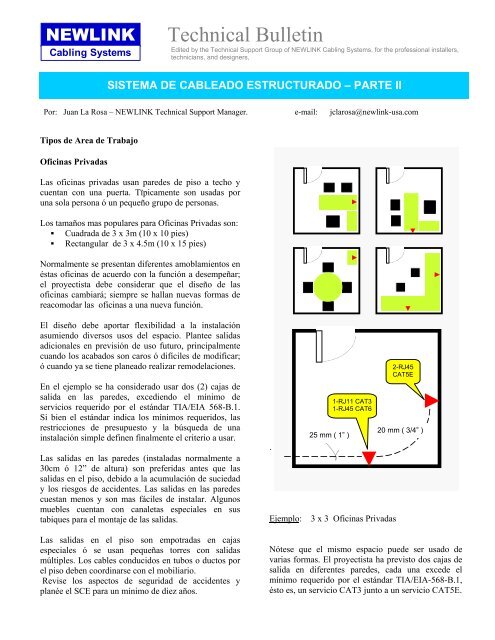 Technical Bulletin - Newlink Cabling Systems