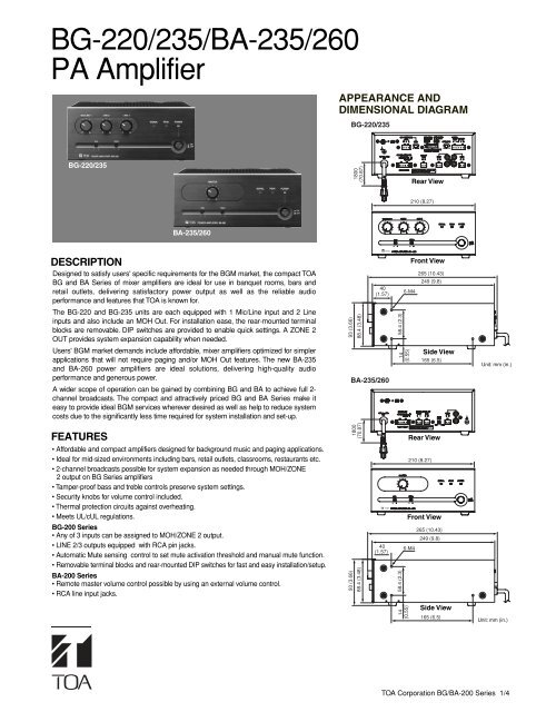 Toa Mixer Amplifier Bg-220 Manual Cheap Buy | www.oceanproperty.co.th