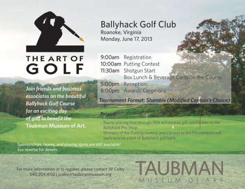 Ballyhack Golf Club - Taubman Museum of Art