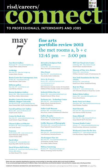 Fine Arts - risd/careers