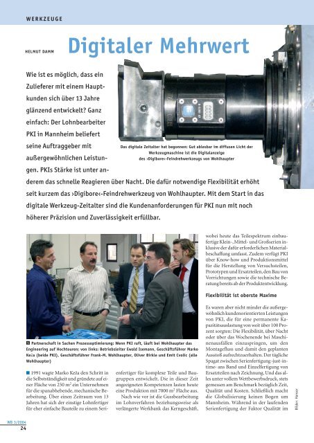 Digitaler Mehrwert - Wohlhaupter GmbH