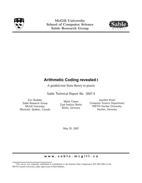 Arithmetic Coding revealed 1