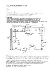Download the Field Measurement Form - Kitchen Cabinets