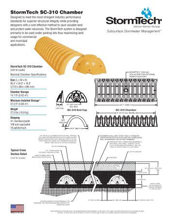MC-4500™ Chamber Information Sheet - StormTech