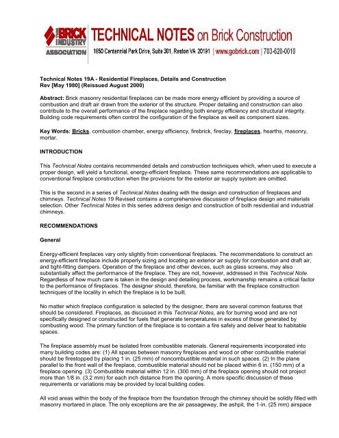 Technical Notes 19A - Brick Industry Association