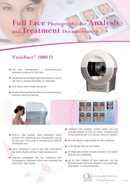 VisioFace® 1000 D Full Face Photography for Analysis and ...