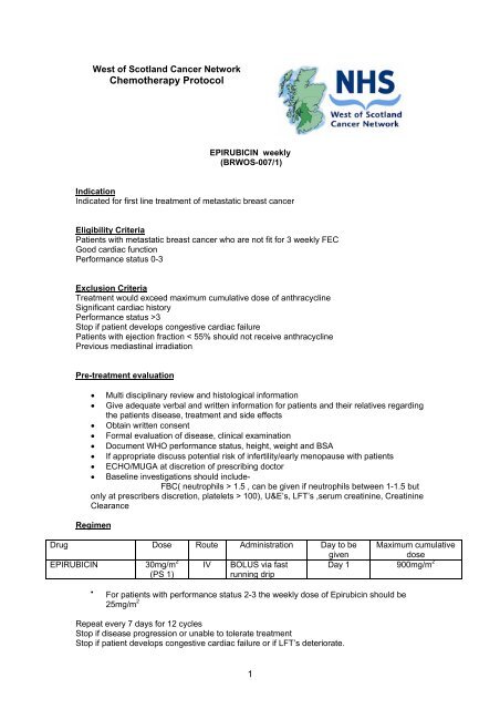 Chemotherapy Protocol